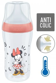 Kojenecká láhev NUK Perfect Match MICKEY Temperature Control 260 ml red Barva: Červená