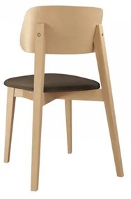 Čalouněná jídelní židle KT63/C, Potah: Magic Velvet 2250, Barva dřeva: czarny