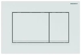 Geberit Sigma30 - Ovládací tlačítko pro 2 množství splachování, bílá/bílá mat 115.883.11.1