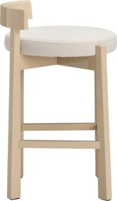 Béžová čalouněná barová židle (výška sedáku 66 cm) Hugg – Ellos Home