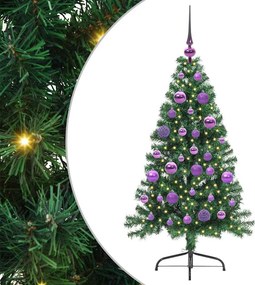 Umělý osvětlený vánoční stromeček Zelená 120 cm PVC 3396995