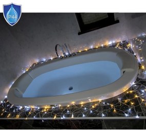 VOLTRONIC® 67675 Vánoční LED osvětlení-5 m,50 LED,teple/studeně bílé,baterie