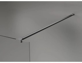 Mexen, Mexen Kioto-X sprchová stěna 80 x 200 cm, grafit 10 mm, pistolový kov - 800-080-101-95-40-X
