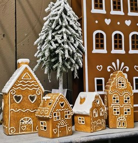 Perníková LED chaloupka Gingerbread Cott - 8*6*11 cm