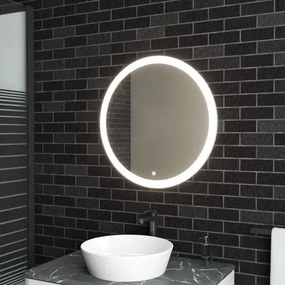Rea Zrcadlo ⌀50 cm s regulovatelným LED osvětlením