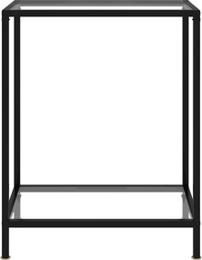 Konzolový stolek transparentní 60 x 35 x 75 cm tvrzené sklo 322827