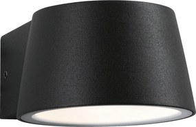 P 94713 AKCE - LED venkovní nástěnné svítidlo Capea neláká hmyz IP44 96x128mm 2200K 6W 230V 98° černá hliník - PAULMANN