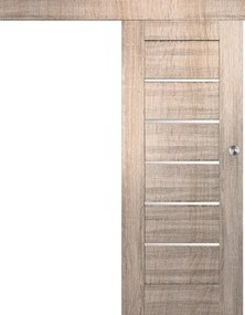 posuvné interiérové dveře na stěnu vasco doors IBIZA model 6 Průchozí rozměr: 70 x 197 cm, Orientace dveří: Levé dveře, Dekor: Dub sonoma