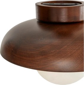 Hnědé stropní svítidlo se skleněným stínidlem ø 24 cm Elsa – Opviq lights