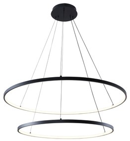 LED lustr Breno 2 80 černá