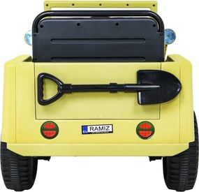 Ramiz Retro vojenské auto pro děti béžové + pohon 4x4