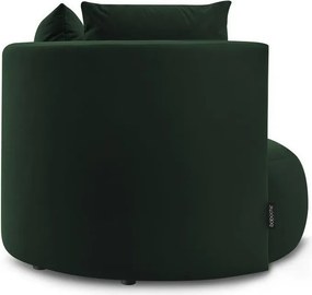 Tmavě zelené sametové křeslo Cesar – Bobochic Paris
