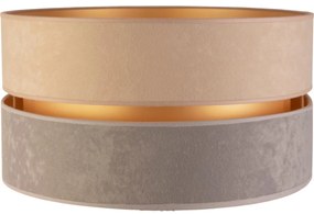 Duolla - Stínidlo univerzální DUO E27 pr. 40 cm béžová/šedá/zlatá 83549