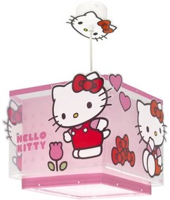 Dalber 73262 - Dětský lustr HELLO KITTY 1xE27/15W/230V růžová