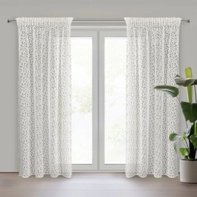 ZÁCLONA NA PÁSCE DAISY 140X270 CM BÍLÁ