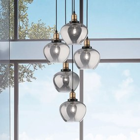 Luxusní lustr Cedro 50 tmavě šedé