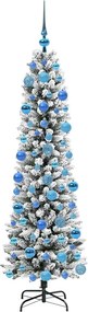 Umělý vánoční stromeček Bílá 180 cm PVC, kov a plast 3396112