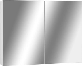 Koupelnová zrcadlová skříňka bílá 80 x 15 x 60 cm MDF 325186