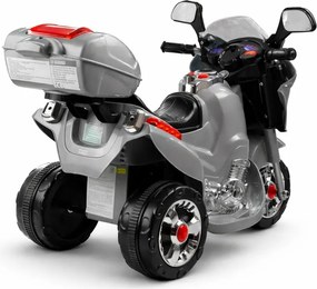 LEAN CARS Elektrická motorka pro děti HC8051, stříbrná