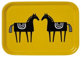 Malý servírovací tác The Horse yellow 27x20, Klippan Švédsko