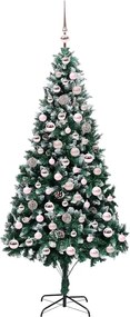 Umělý vánoční stromeček Zelená 210 cm PVC, ocel a plast 3396275