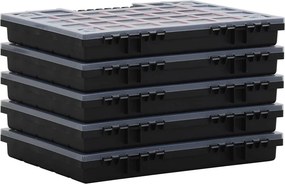 Organizéry na součástky 10 ks 40 x 30 x 5 cm polypropylen 3106445
