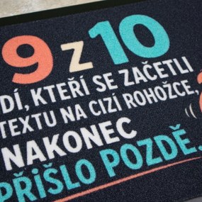 Mercury Flooring, Rohožka 9 z 10ti lidí (přišlo pozdě) 40x60 cm - na ven i na doma, 40x60, vícebarevná
