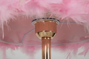Stolní lampa Tarty 54 cm růžovo-zlatá