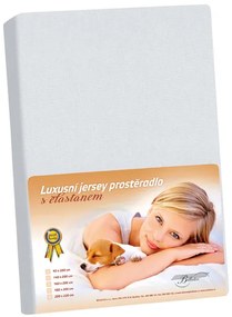 Bellatex prostěradlo jersey s elastanem světlá šedá velikost 120x200 cm