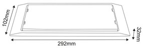 ACA Lighting LED nouzové svítidlo MAZOR 4W/230V/4000K/300Lm/IP65/3h Ni-Cd 7,4V/1,8Ah