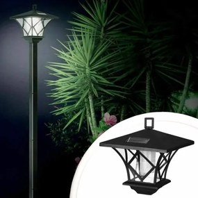 FlameGlow 155 cm – solární pochodňová lampa s 53 LED diodami a držákem na zeď nebo do země