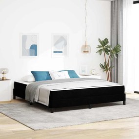 Postel s boxspringem Černá 180 x 200 cm textil 3398509