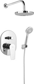 Aqualine Lotta - Sprchový set s baterií pod omítku, pro 2 spotřebiče, chrom LT743