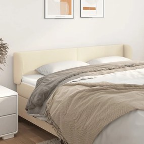 Čelo postele typu ušák krémové 203x23x78/88 cm umělá kůže 3116974