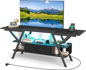 Costway Televizní stojan pro 65 palcový televizor 3 Tier Entertainment Center