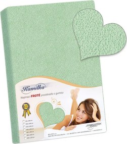 Bellatex Prostěradlo froté Zelená 200x220 cm