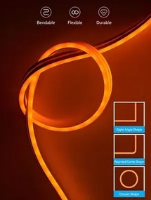 Vention Neon LED pásek s IR dálkovým ovladačem / LED pásek / RGB / sil