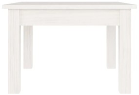 Konferenční stolek bílý 45 x 45 x 30 cm masivní borové dřevo - Default Title