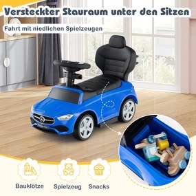 Costway Mercedes-Benz spolujízdné auto 3 v 1 s pojízdným madlem
