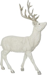 Figurka Deer White 32x12x39 cm silver