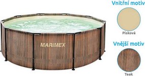 Bazén Florida 3,05x0,91 m TEAK vč. skimmeru Marimex 10340284