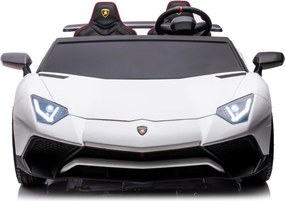 LEAN CARS Elektrické autíčko Lamborghini XXL A8803 bílé 24V