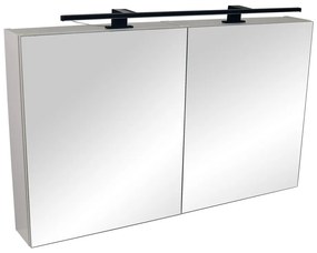 Comodo Zrcadlová skříňka Montana 100 ZS LED-B s osvětlením Any LED 80 B, černá