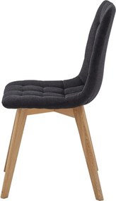 Jídelní židle CT-291 BK2, látka, černá (44 x 52) cm béžová