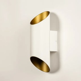 Nástěnné designové svítidlo Giardanno White and Gold