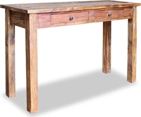 vidaXL Odkládací stolek, masivní recyklované dřevo, 123x42x75 cm [244494]