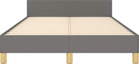 Rám postele bez matrace tmavě šedá 120 x 200 cm textil 3124880