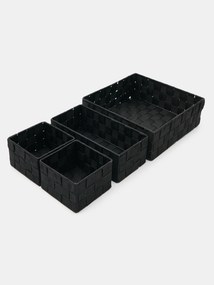 Sinsay - Pletené organizéry 4 pack - černá
