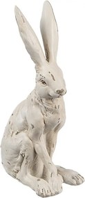 Béžová antik velikonoční dekorace zajíc - 8*5*13 cm