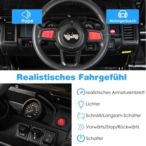 Costway 12 V dětské 2 místné elektrické auto s dálkovým ovládáním, klaksonem
